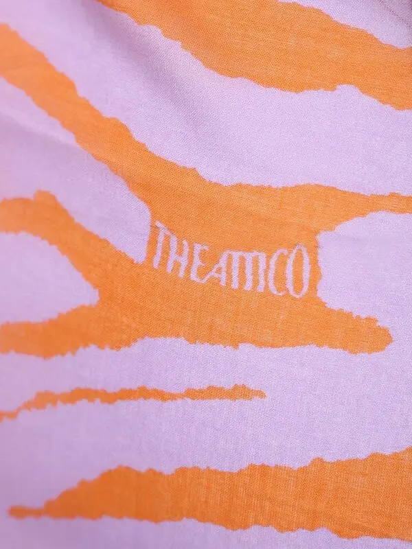Attico Fluorescent Animal Print Cotton Pareo