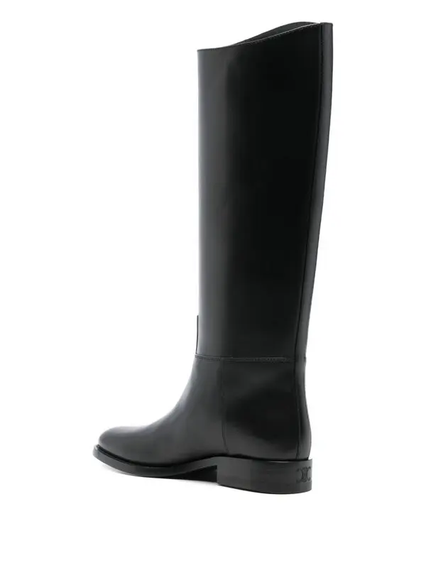 Celine Anais Leather Riding Boots