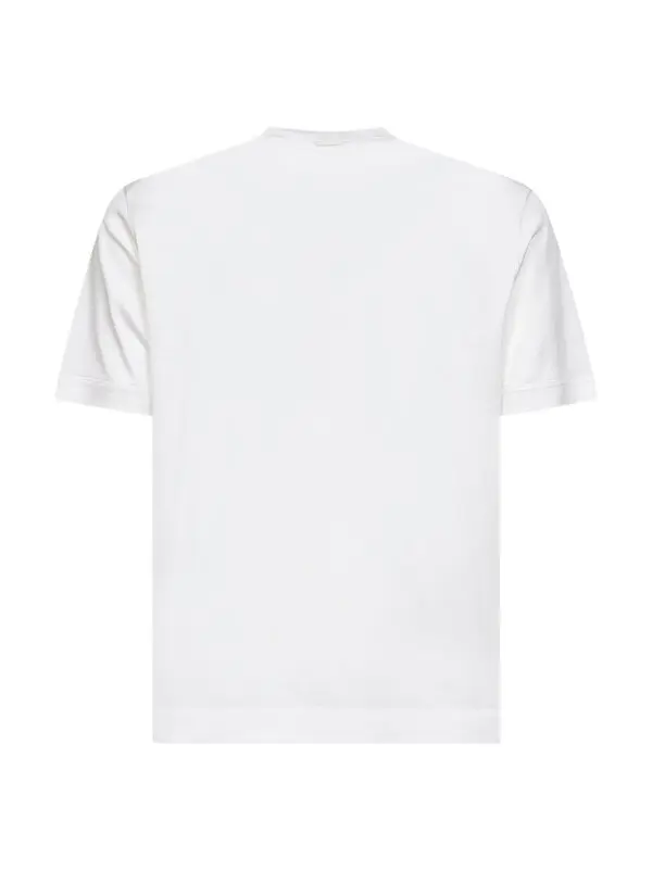 Zegna White Cotton And Silk Leggerissimo T-shirt