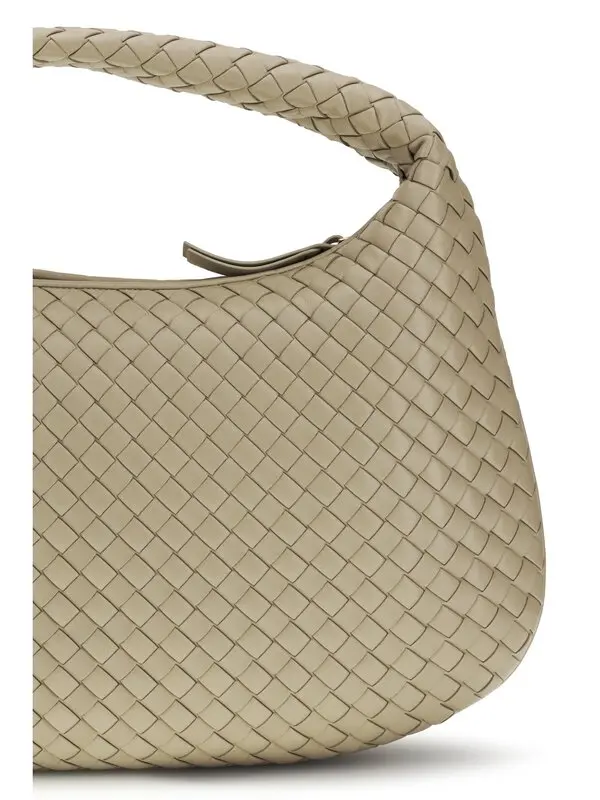 Bottega Veneta Padded Intrecciato Leather Shoulder Bag - Cream