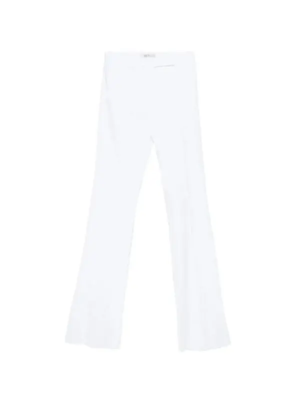 Max Mara Cotton Tailored Wide Leg Trousers