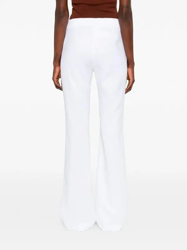 Max Mara Cotton Tailored Wide Leg Trousers