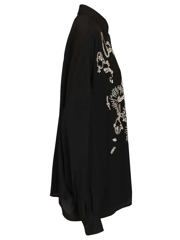 Dries Van Noten Oversized Crystal Embellished Shirt