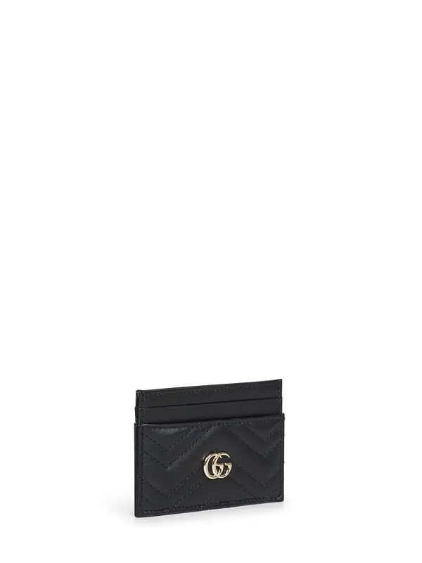 Gucci Black Gg Marmont Card Holder