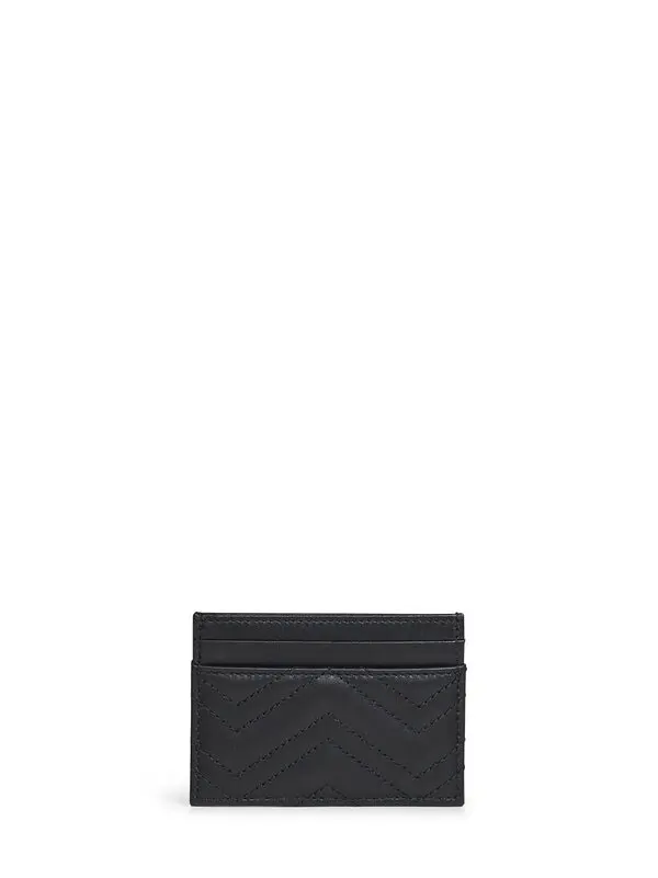 Gucci Black Gg Marmont Card Holder