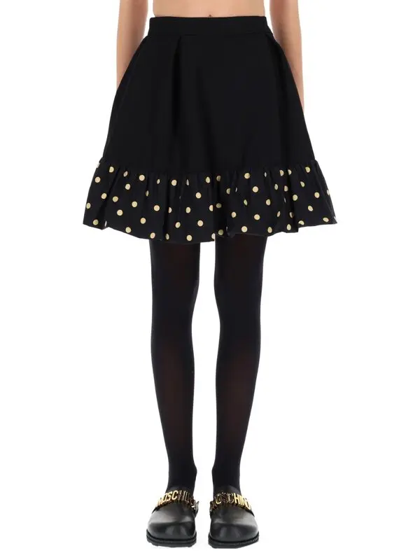 Moschino Polka Dot Skirt - Black