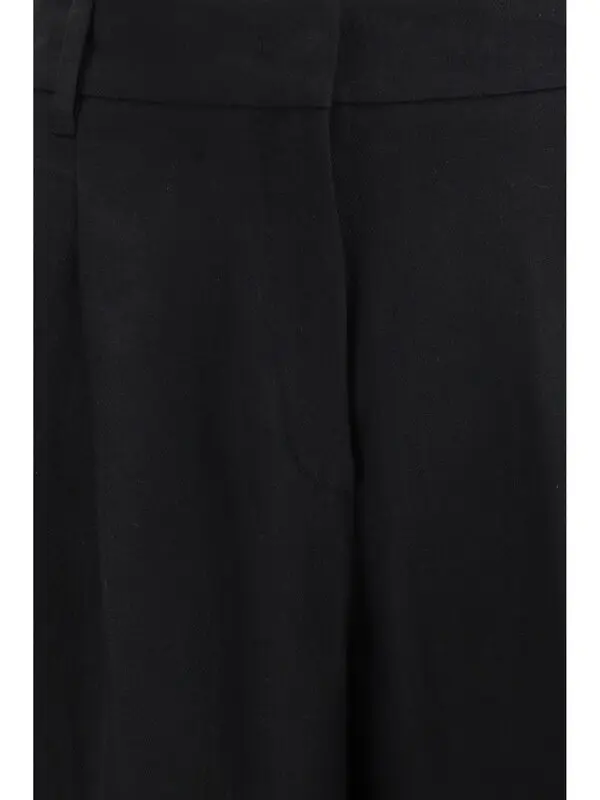 Max Mara Mstsumero Linen Batavia Pants - Black