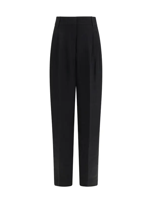 Max Mara Mstsumero Linen Batavia Pants - Black