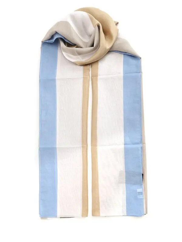 Saint Laurent Cotton And Silk Scarf - Multicolor