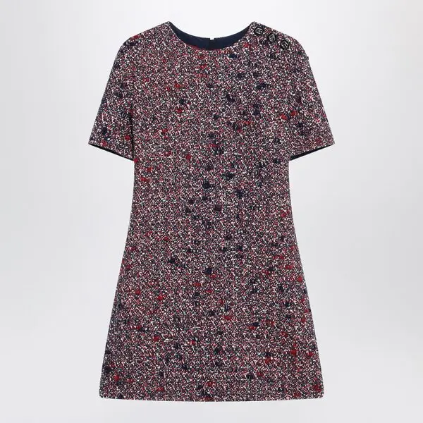 Gucci Wool Boucle Dress - Blue