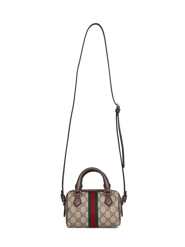 Gucci Ophidia Mini Boston Bag In Monogram Canvas