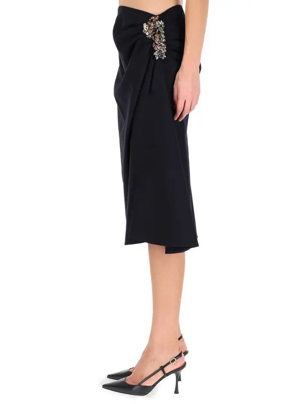 Dries Van Noten Sovora" Midi Skirt