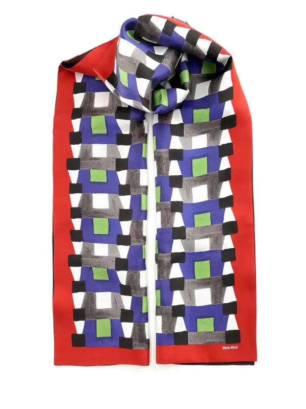 Miu Miu Geometric Scarf - Multicolor