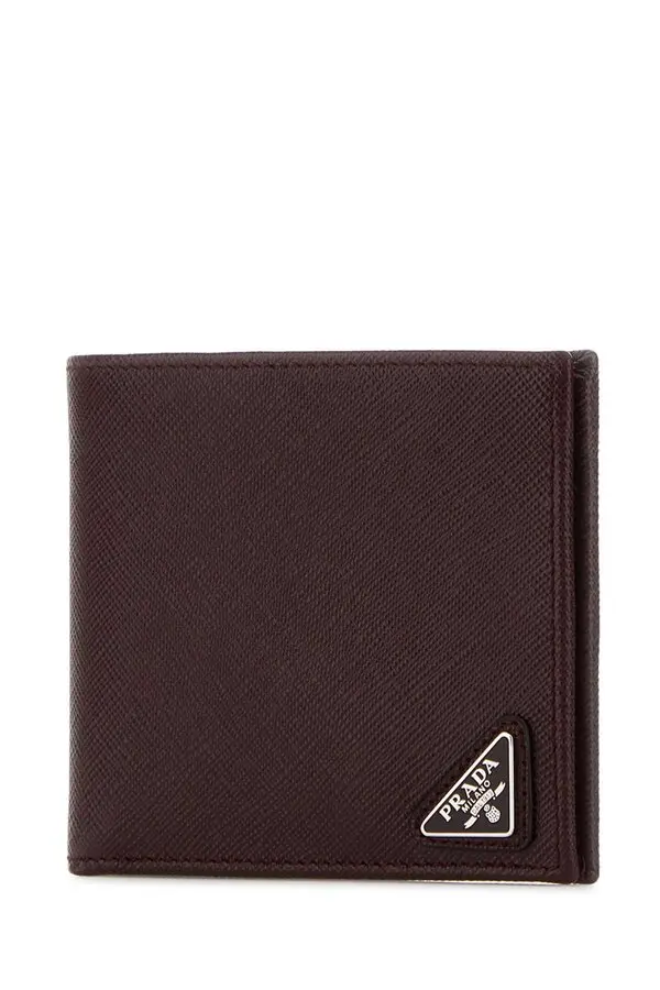 Prada Burgundy Leather Wallet