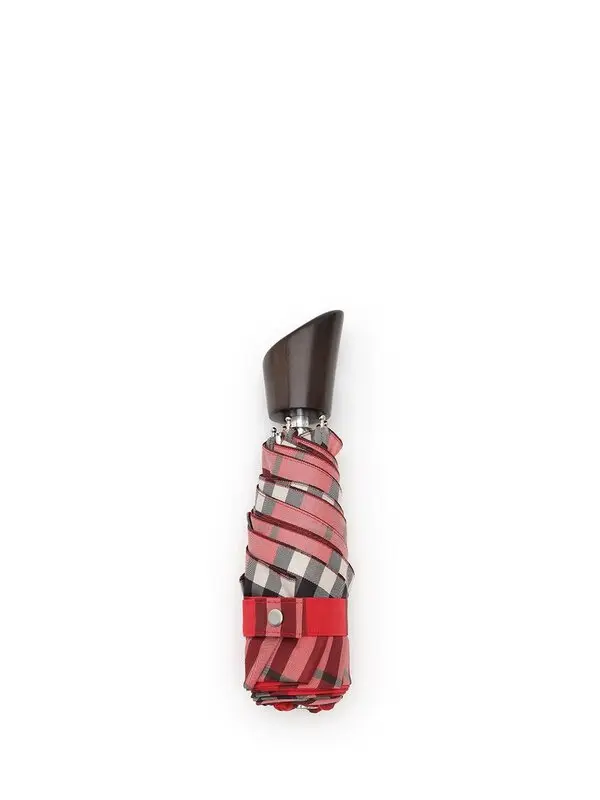 Burberry Check Folding Umbrella - Red