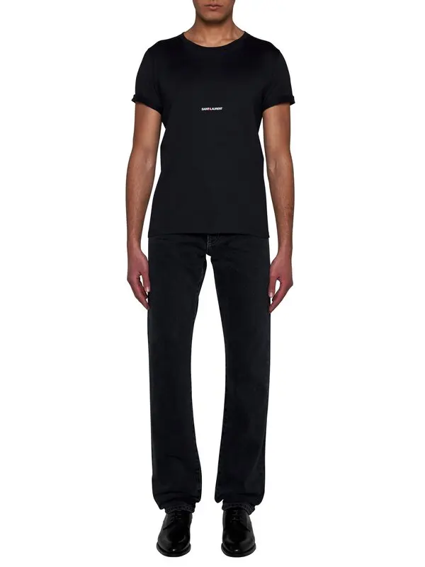 Saint Laurent Logo Cotton T-shirt