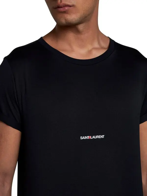 Saint Laurent Logo Cotton T-shirt
