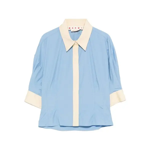 Marni Three-quarter Sleeve Cotton Shirt