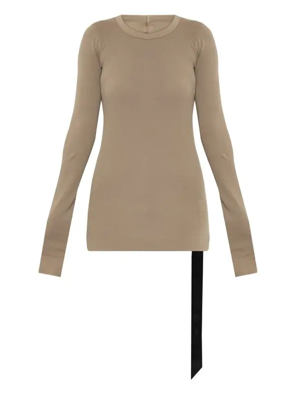 Rick Owens Cotton Long Sleeve Crew Neck T-shirt