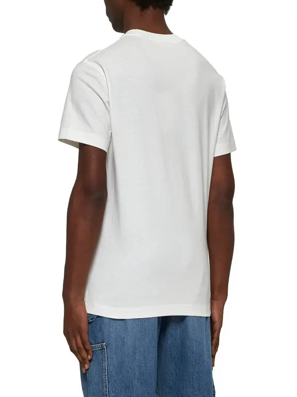 Burberry Cotton T-shirt With Check Appliqu