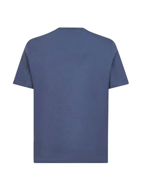 Brunello Cucinelli Denim Cotton Jersey Crewneck T-shirt - Multicolor