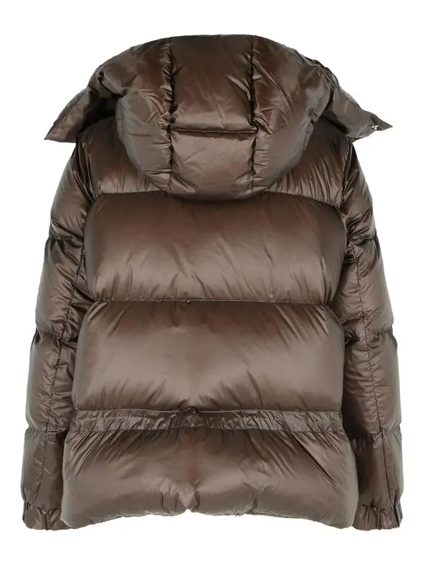 Sacai Quilted Down Puffer Jacket With Removable Hood - Multicolor