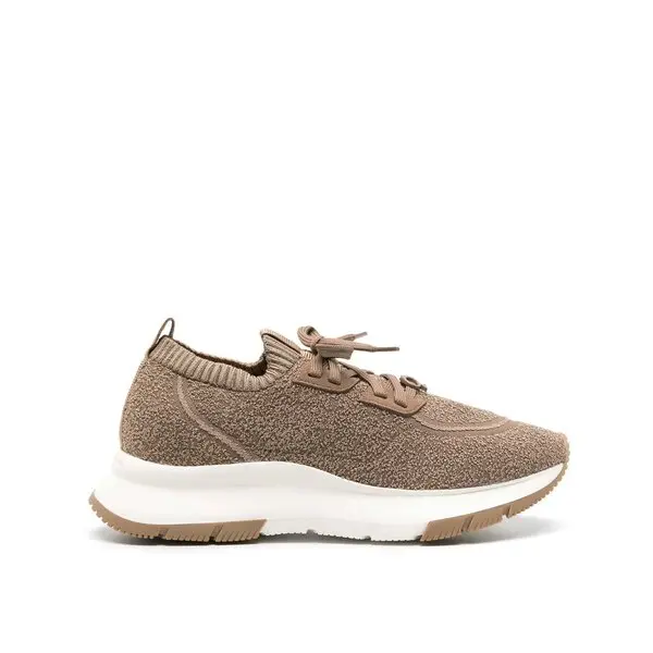 GIANVITO ROSSI Glover Knit Sneakers - Brown