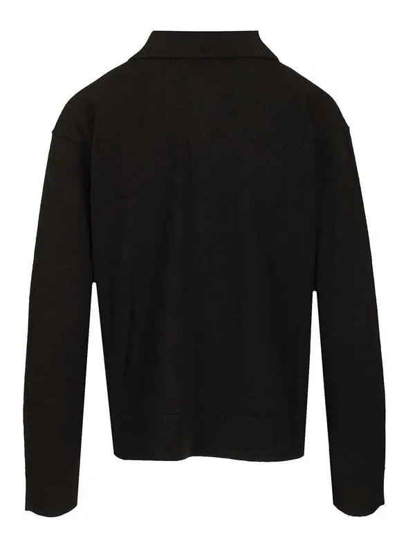 Max Mara Frisia Wool Polo Shirt - Black