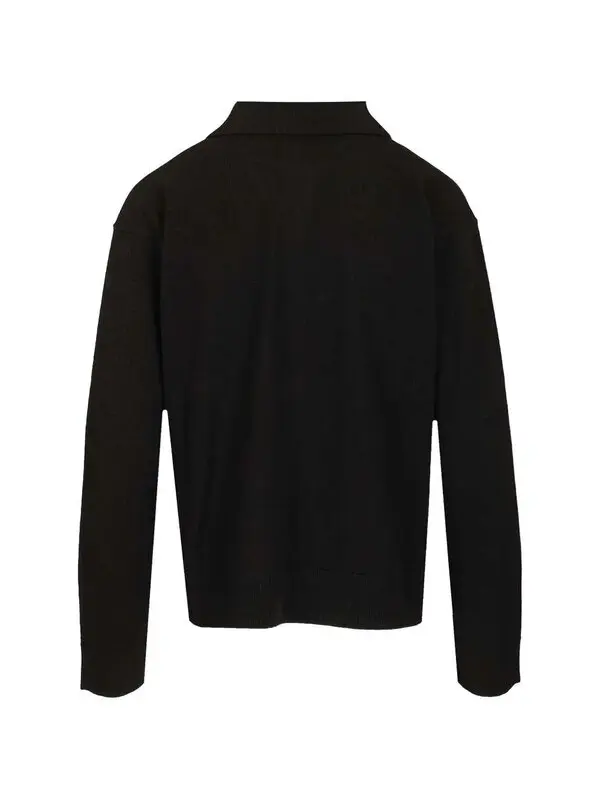 Max Mara Frisia Wool Polo Shirt - Black