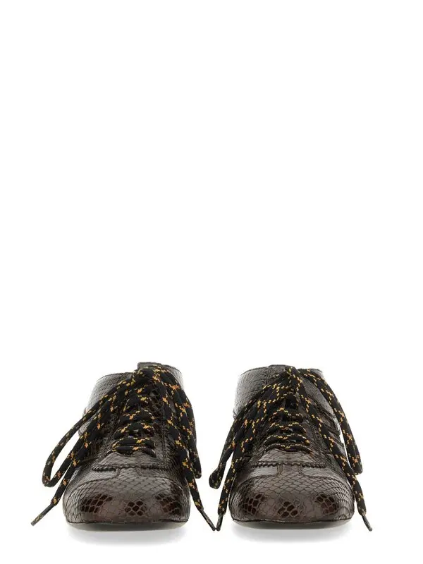Dries Van Noten Leather Slip-on Mules - Brown