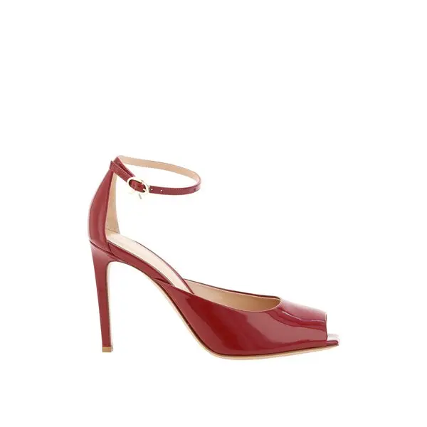 GIANVITO ROSSI Nuit 95 Glossed-leather Pumps - Red