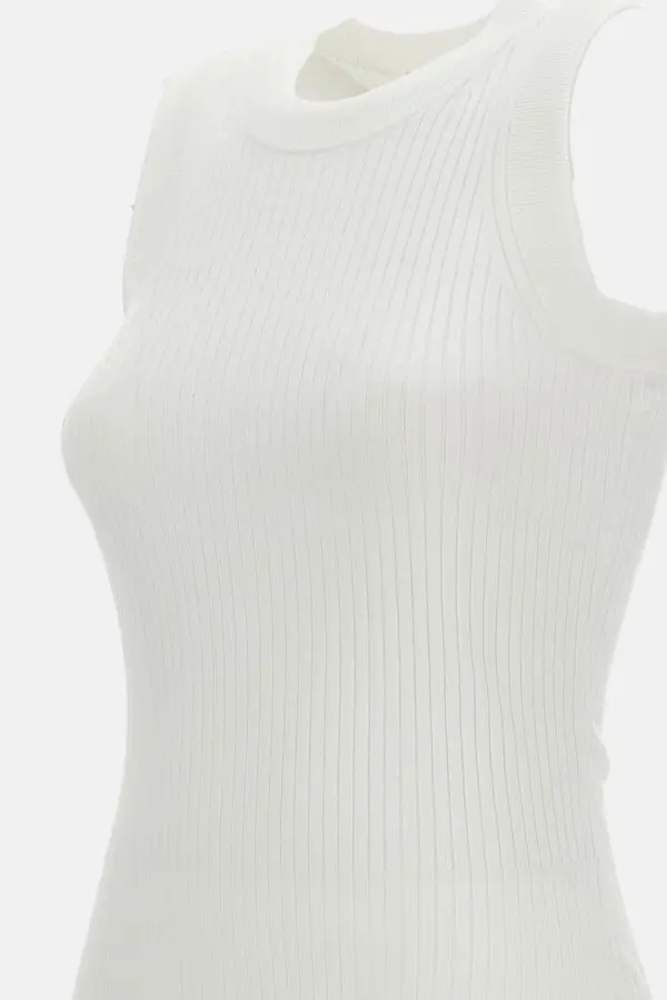 Sportmax Ribbed Crewneck Tank Top - Multicolor