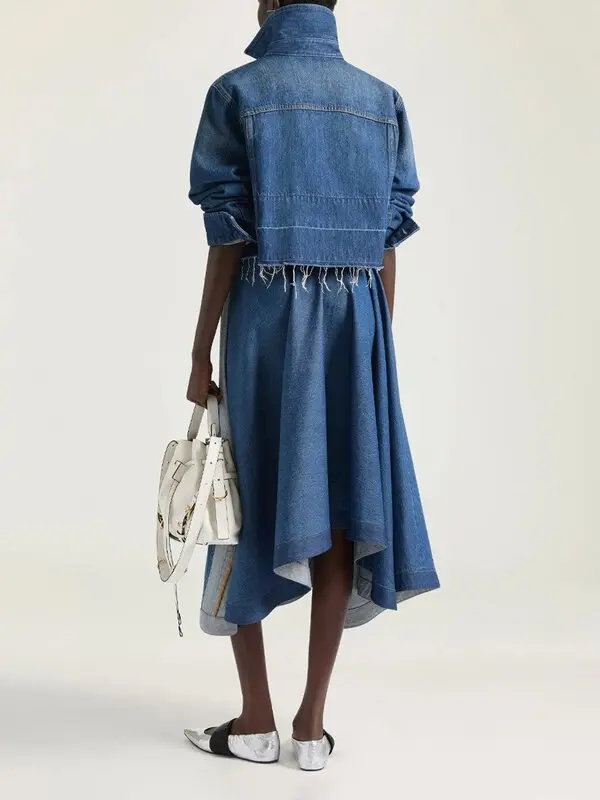 Givenchy Denim Shirt With Embroidered Logo