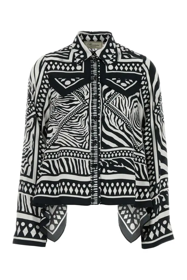 Blumarine Printed Viscose Shirt - Multicolor