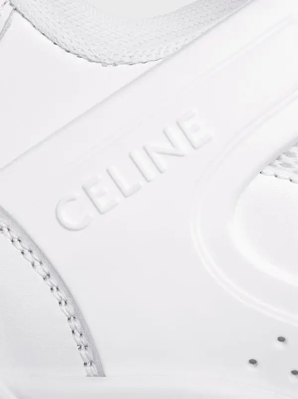 Celine Ct-09 Low Trainer Sneakers In Calfskin And Mesh