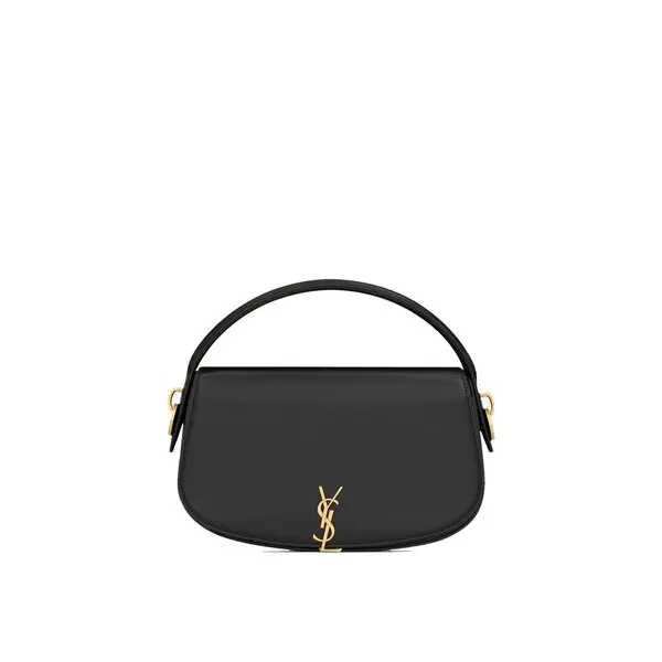 Saint Laurent Voltaire Half-moon Shoulder Bag - Black