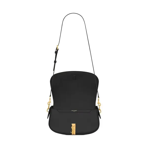 Saint Laurent Voltaire Half-moon Shoulder Bag - Black
