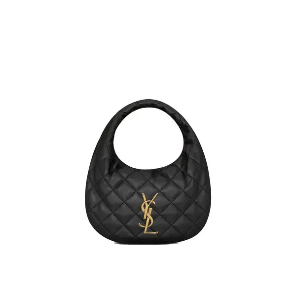 Saint Laurent Icarino Quilted Handbag - Black