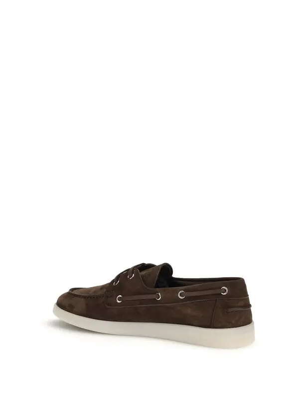 Prada Suede Boat Loafers