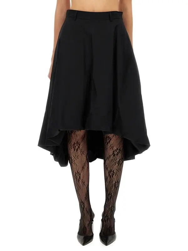 Moschino Cotton Poplin Skirt - Black