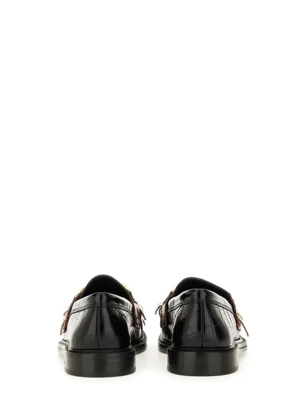 Moschino Moccasins With Fringes And Coin Detail