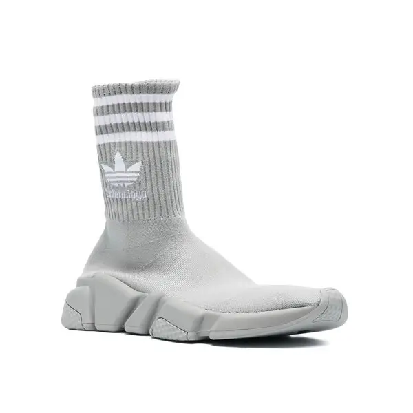 Balenciaga X Adidas Speed 2.0 Lt Sock Sneakers - Gray
