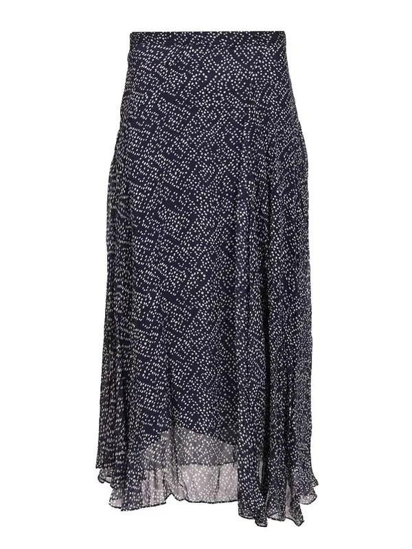 Isabel Marant Étoile Flowing Printed Muslin Skirt - Blue