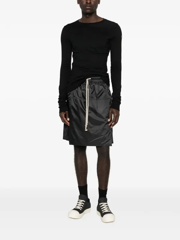 Moncler Girder" Long Sleeve Cotton T-shirt - Black