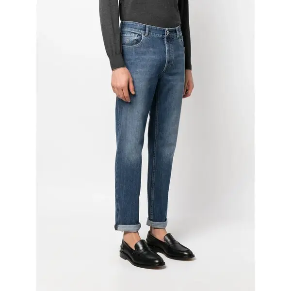 Brunello Cucinelli Slim-fit Denim Jeans - Blue