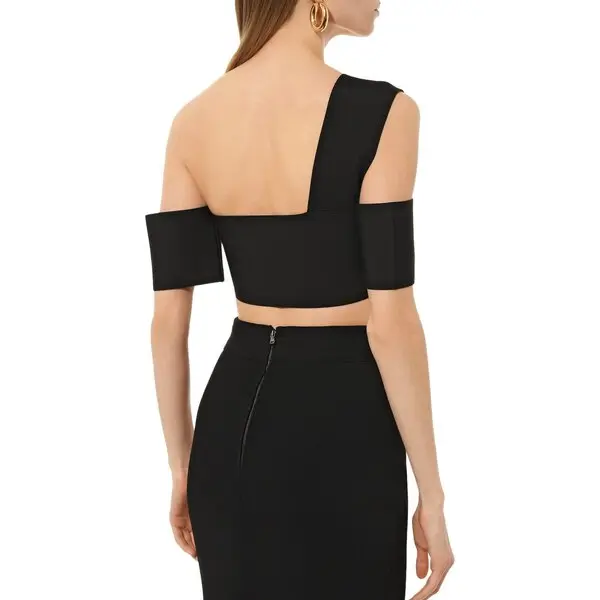 Alexander McQueen Off Shoulder Bandage Top