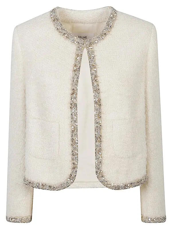 Celine Embellished Silk Jacket