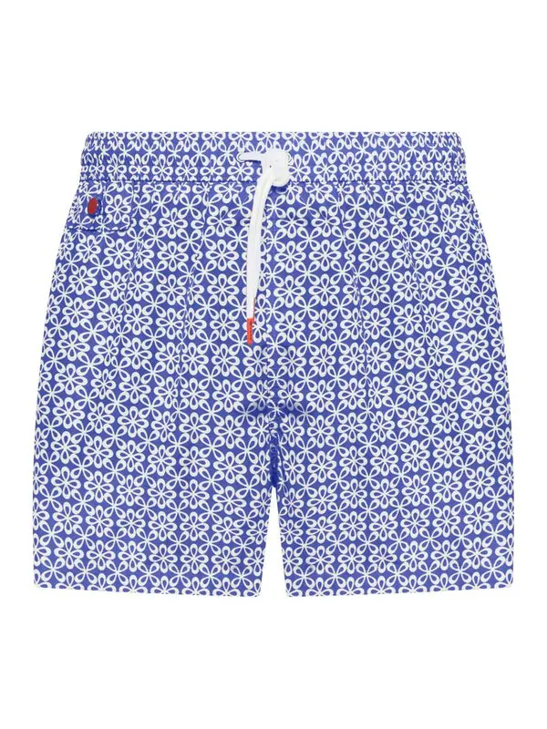 Kiton Swimsuit With All-over Floral Pattern - Multicolor