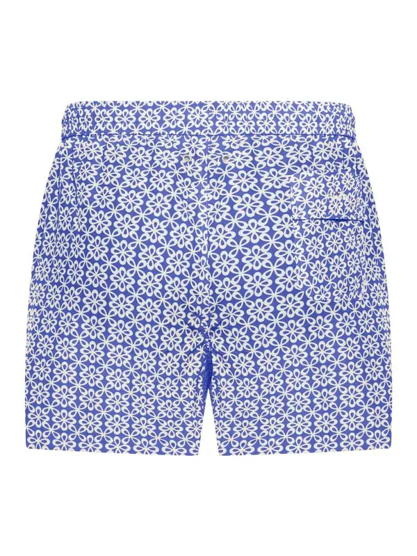 Kiton Swimsuit With All-over Floral Pattern - Multicolor