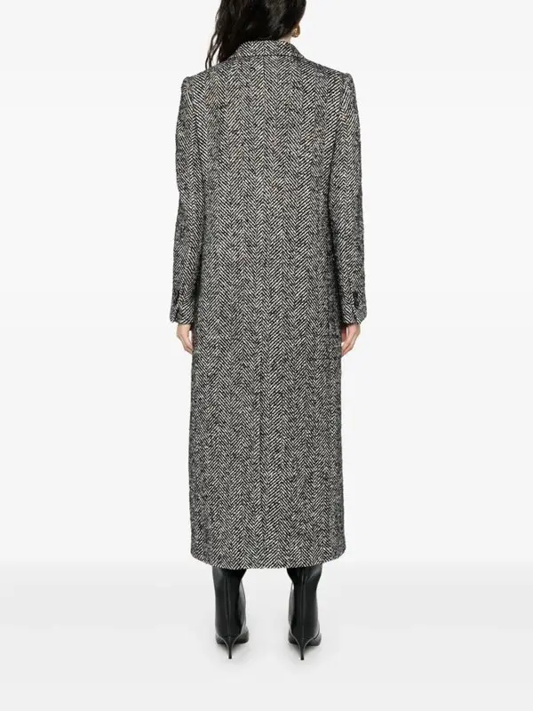 Dolce & Gabbana Wool Herringbone Double-breasted Coat